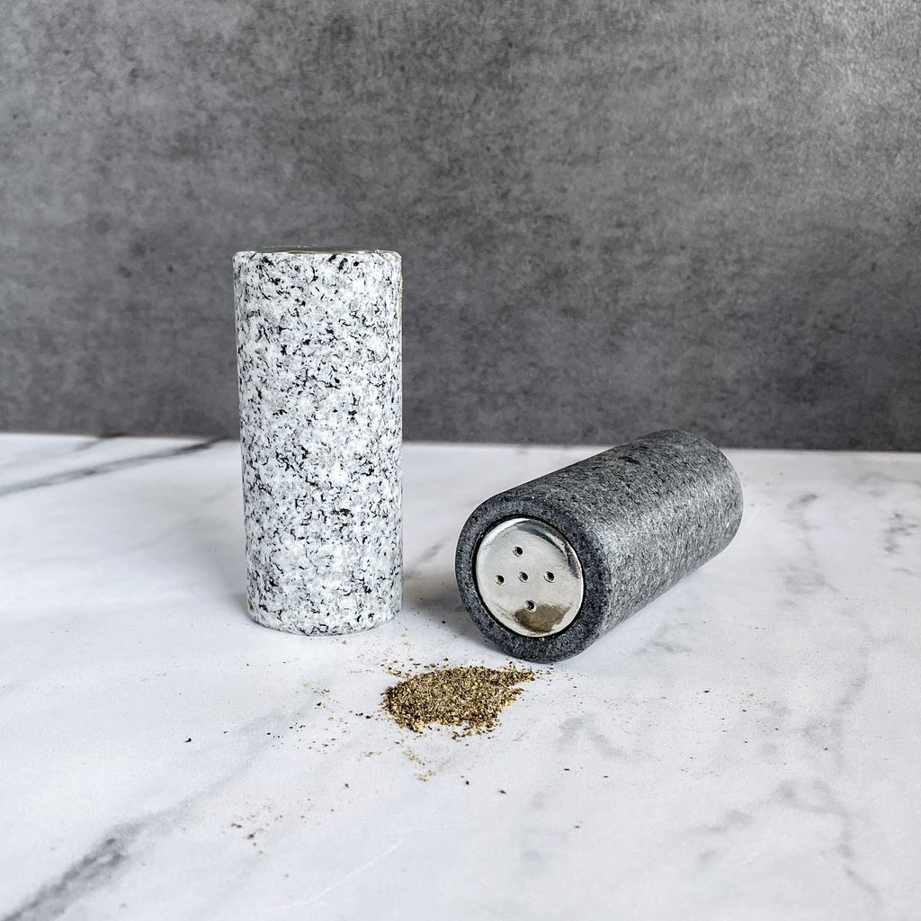 Granite Salt & Pepper Shakers | Funky Rock Designs