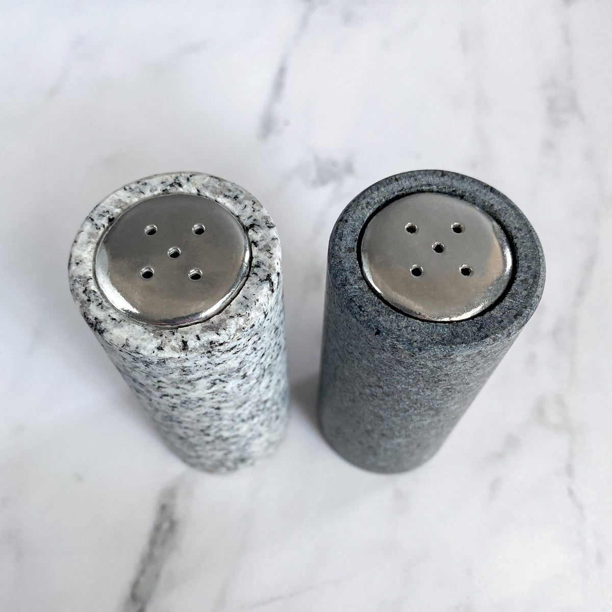 Granite Salt & Pepper Shakers | Funky Rock Designs